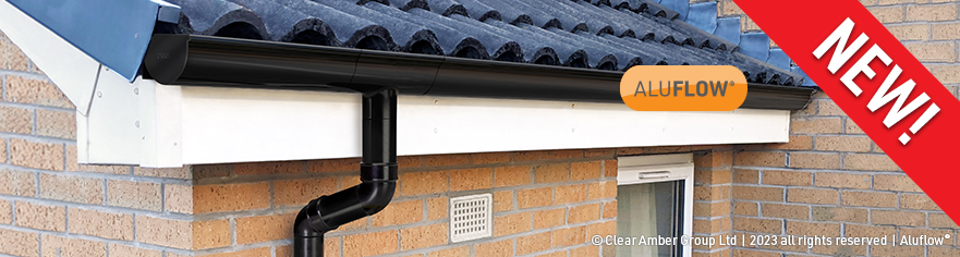 Aluflow Innovative Affordable Aluminium Gutter | Clear Amber